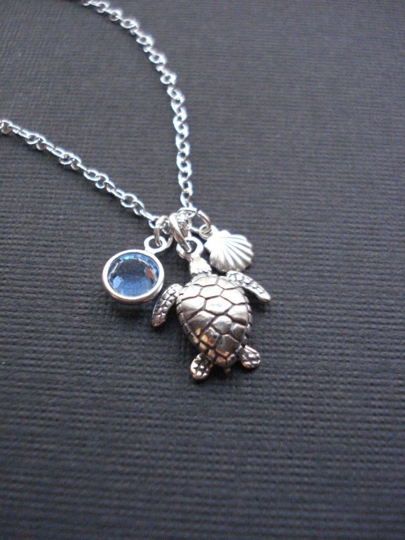 Sea Turtle Necklace Sterling Silver Turtle Necklace Mediterranean ...