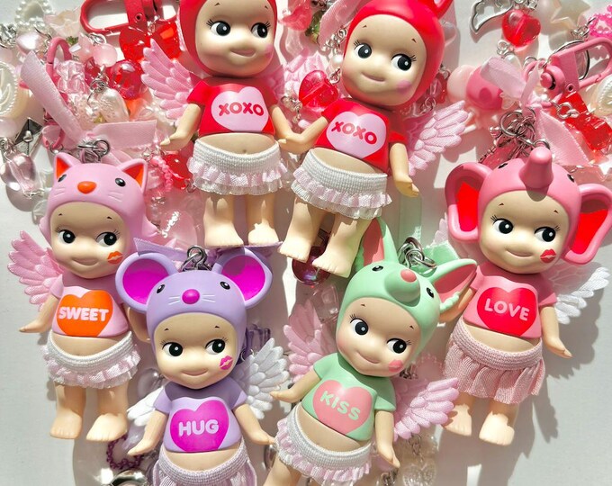 NEW!! Sonny Angel Kiss Kiss Keychains // Valentines Day Sonny Angel ...