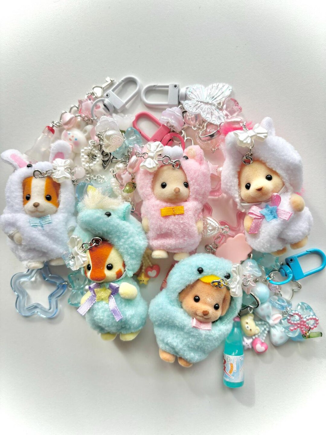 New 35th Anniversary Costume Calico Critter Keychains // New 35th ...