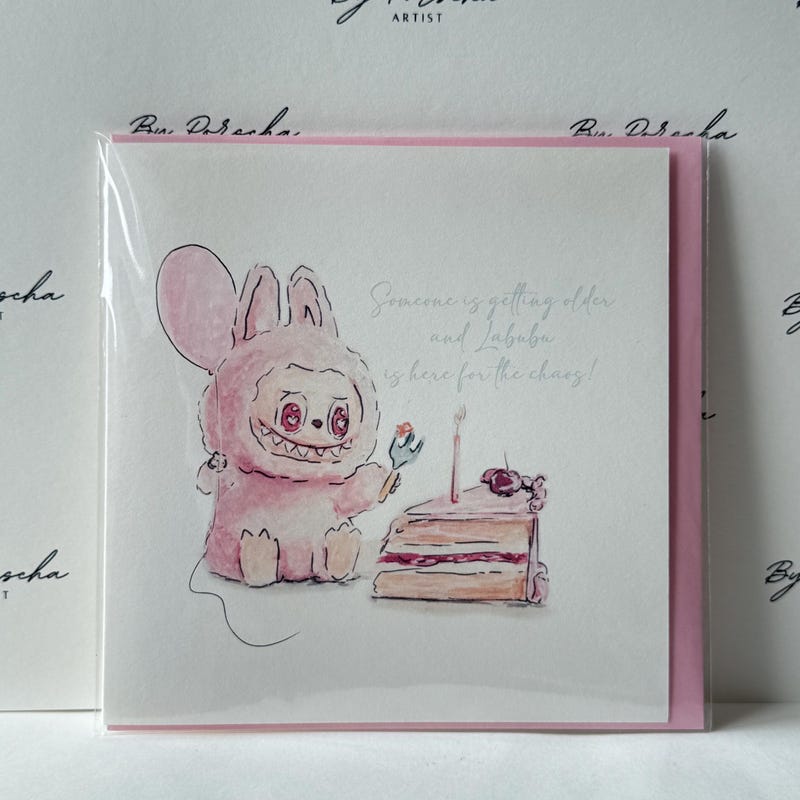 Labubu Birthday Card - Etsy