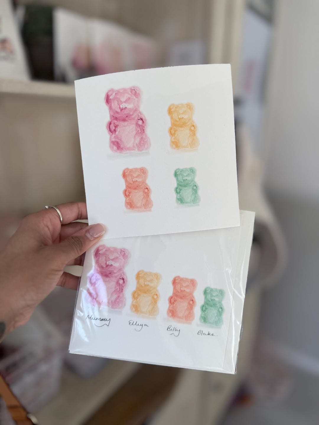 Personalised Gummy Bears Card - Etsy