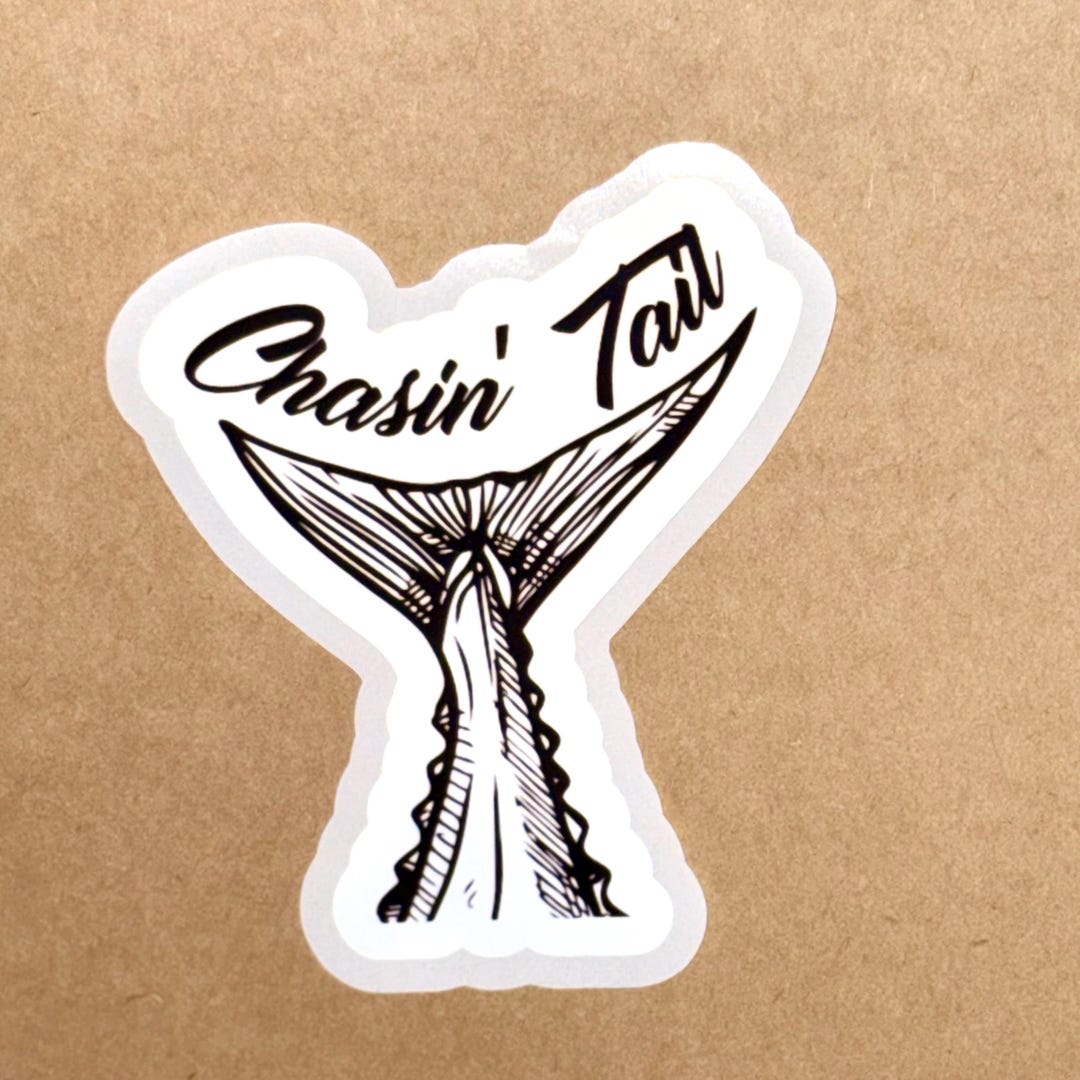 Chasing Tail Fishing Sticker *water Resistant* - Etsy