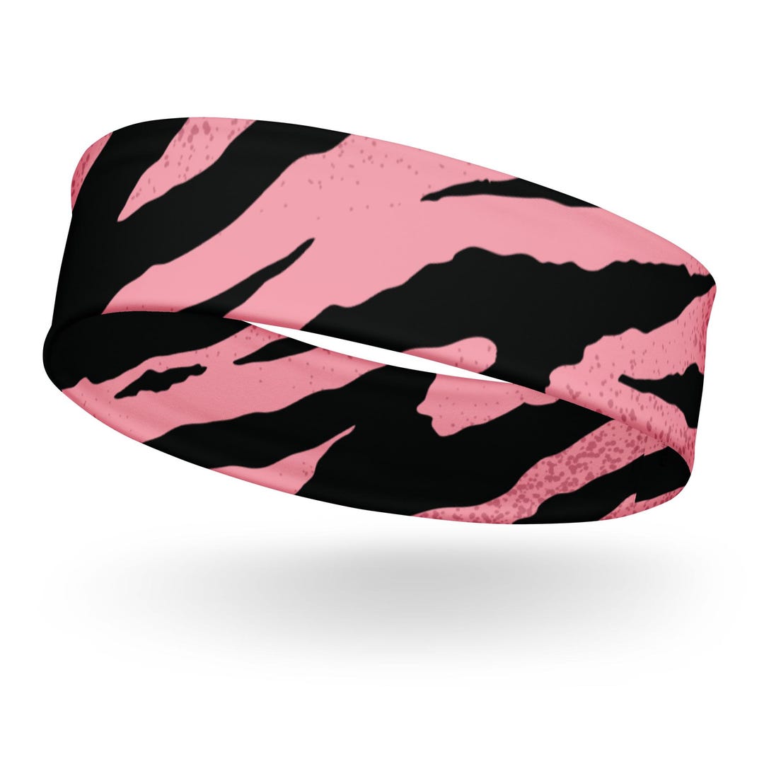 Pink Tiger Stripe Headband | Bold Animal Print Hair Band | Statement ...