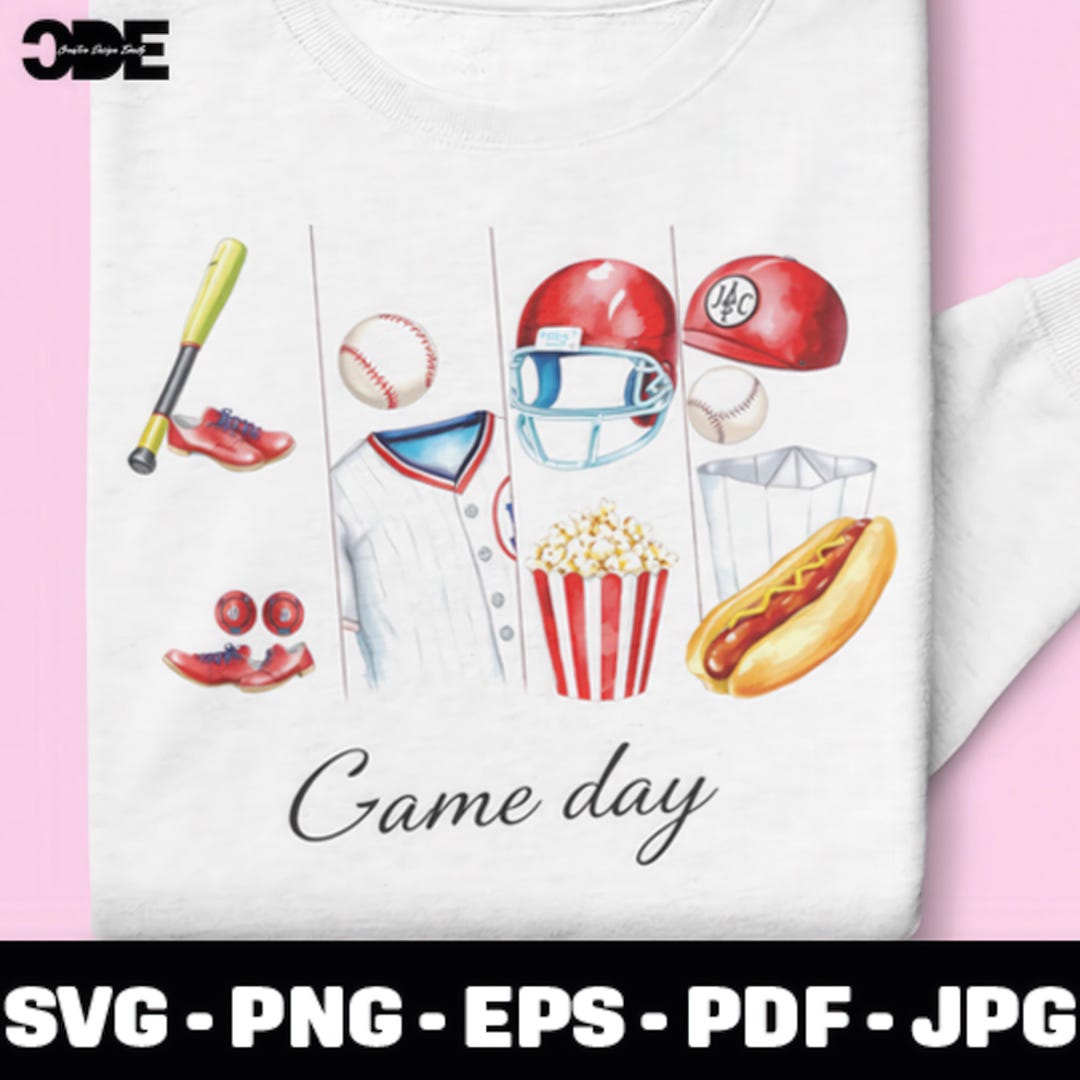 Game Day Png Svg, Sports Game Day Png, Game Day Sports Clipart ...