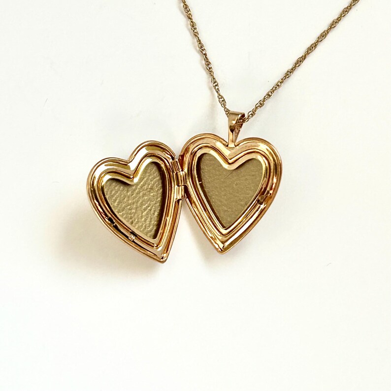 Vintage 1950s 14k Gold Filled Heart Locket Engraved Floral Art Deco ...
