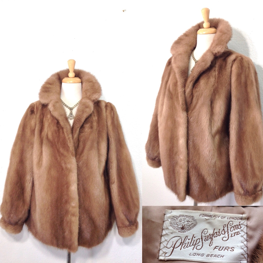 1950s Real Mink Fur Coat Hazel Mink by Philip Surfas & Sons Ltd ...
