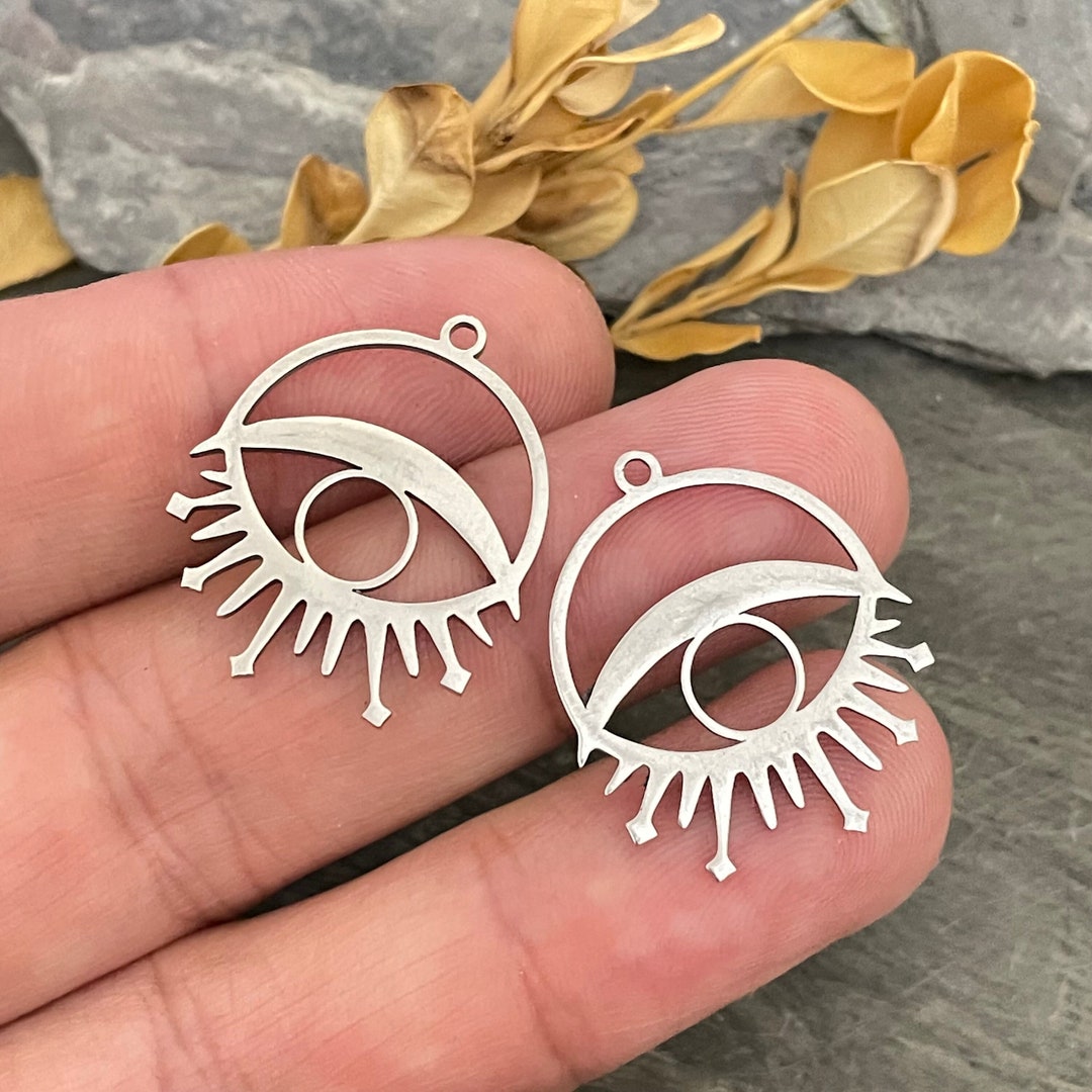 Eye Charms and Findings .stainless Surgical Steel Earrings. Charms for ...
