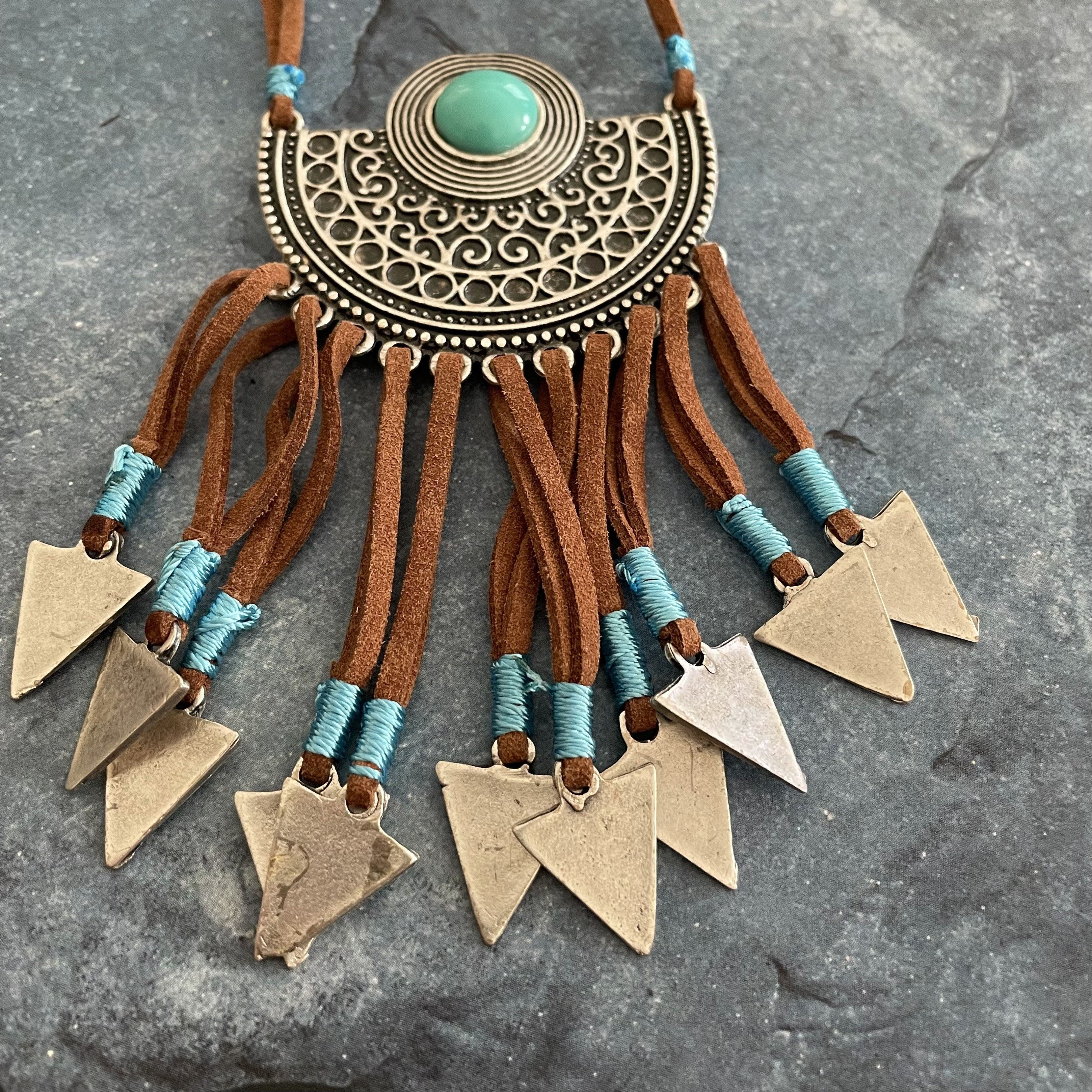 1167 - Bohemian necklace boho necklace coin necklace silver necklace ...