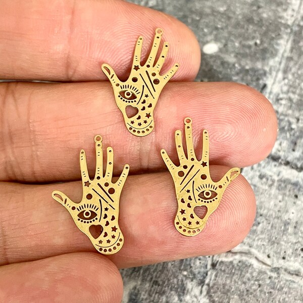 Brass Hand - Etsy