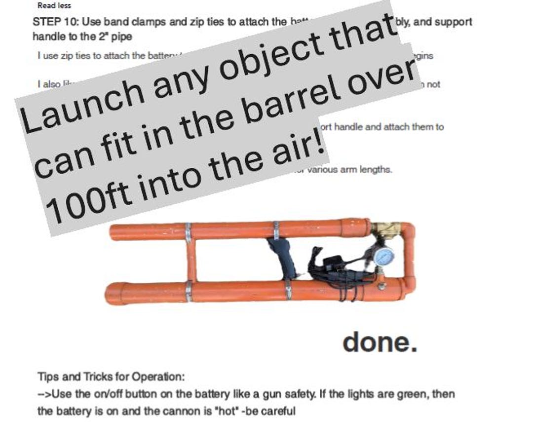 Air Cannon, Potato Gun, Throw Line, Launcher, DIY - Etsy