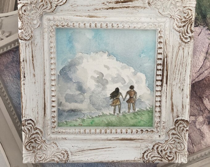 Adam and Eve. Original Miniature Watercolor. - Etsy