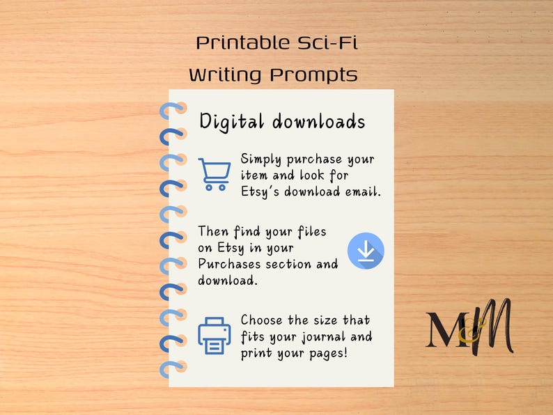 Sci-fi Writing Prompts & Story Starters Printable Bundle | Instant ...