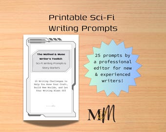 Sci-fi Writing Prompts & Story Starters Printable Bundle | Instant ...