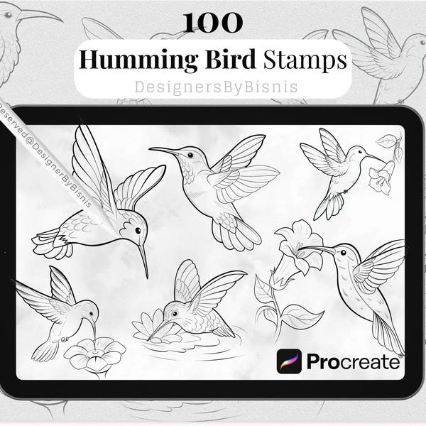 Hummingbird Art - Etsy