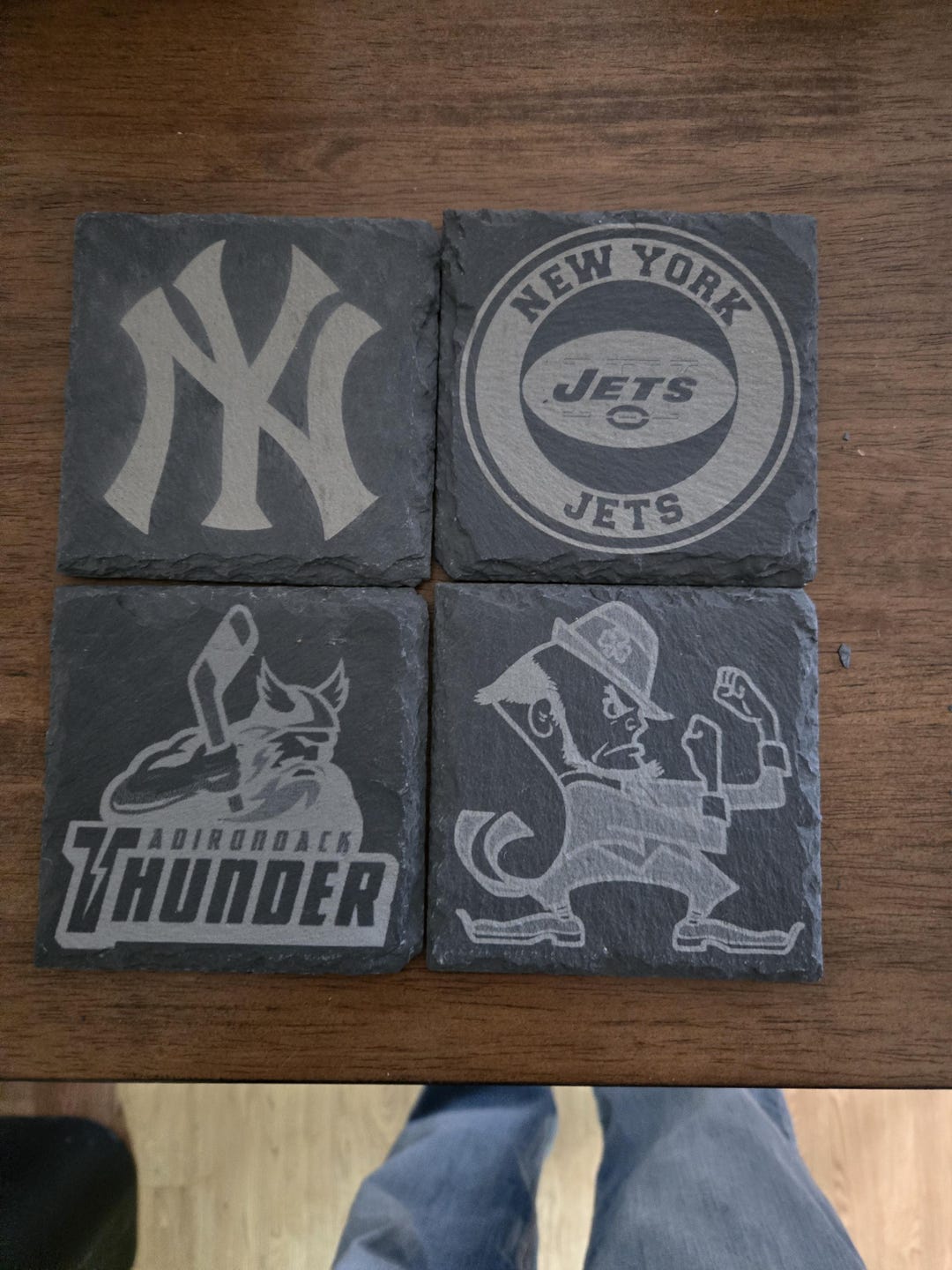 Any Sports Team Slate Coasters 4inch Set of 4 - Etsy