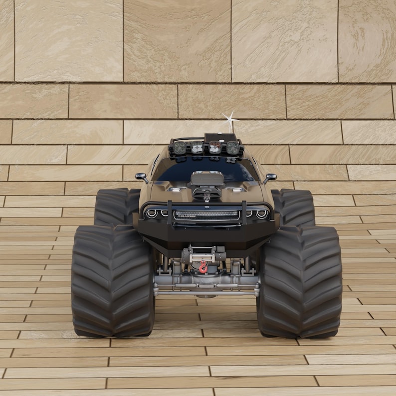 Monster Car STL File | Detailed Off-road 3D Model - Etsy