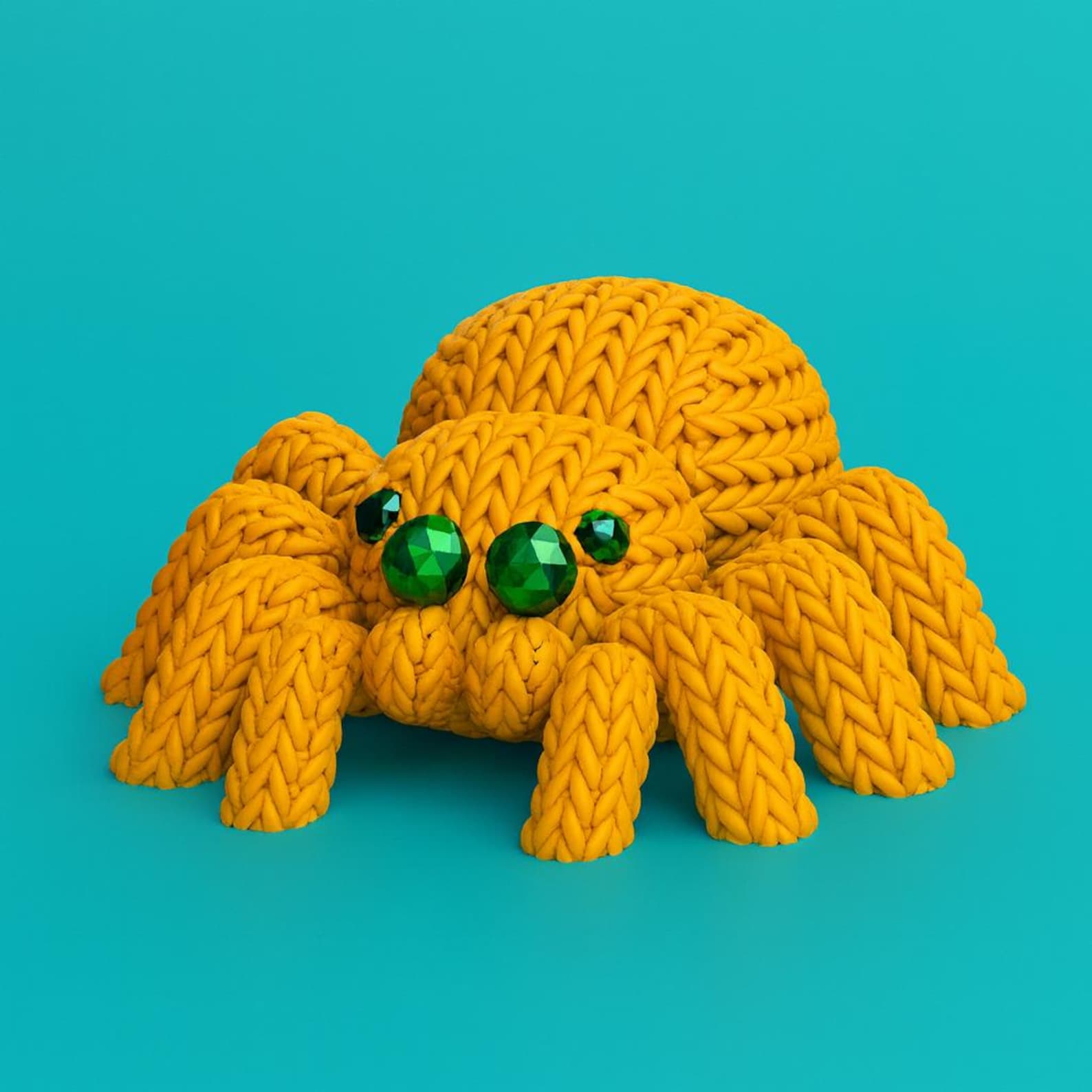Knitted Spider STL Design | 3D Printable Soft Knit-style Spider | Toy ...