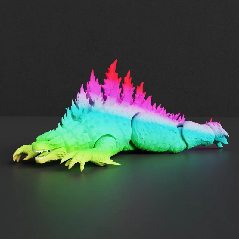 Articulated Godzilla STL File | 3D Printable Poseable Godzilla Model ...