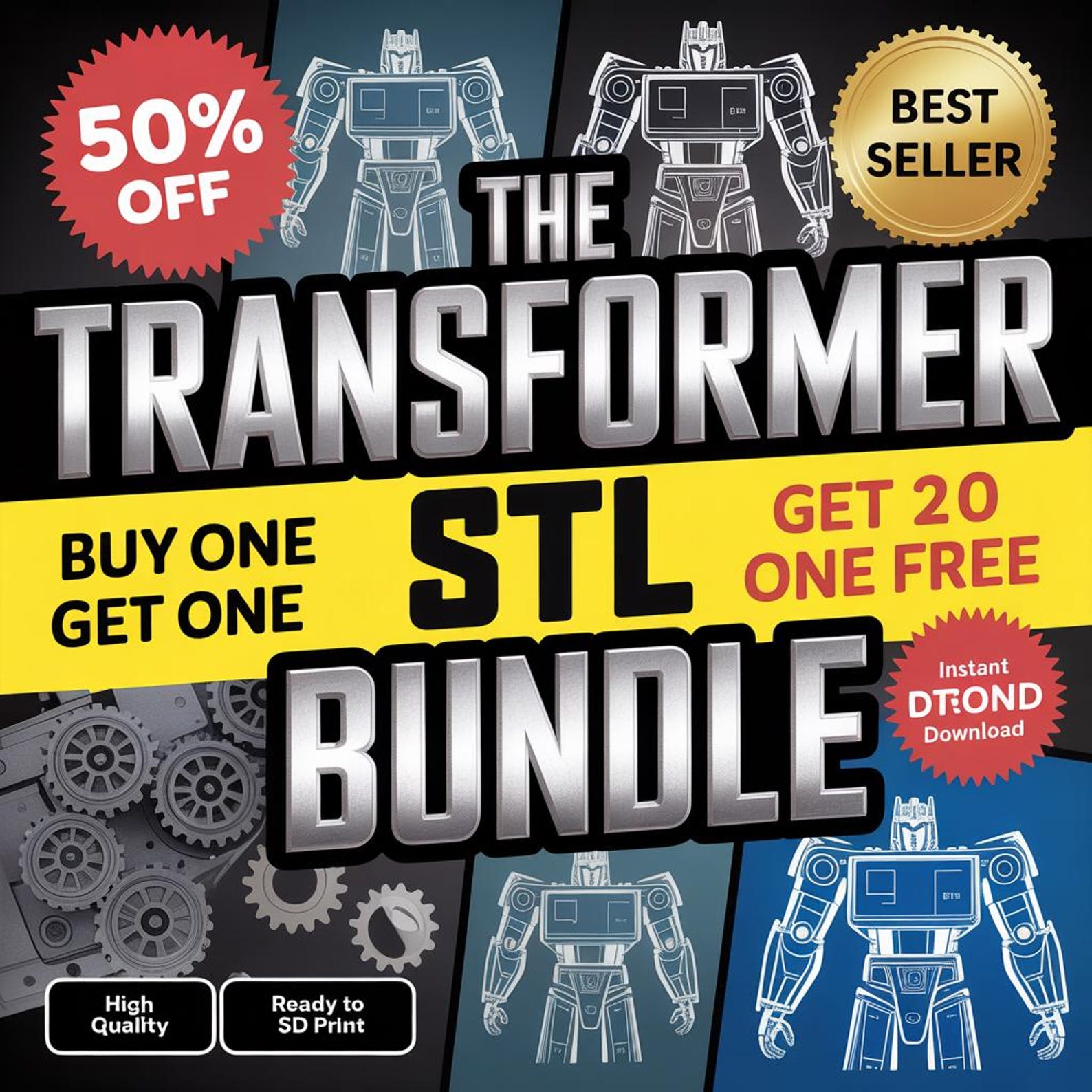 Biggest Transformer STL Bundle | 3D Printable Transformers Models ...
