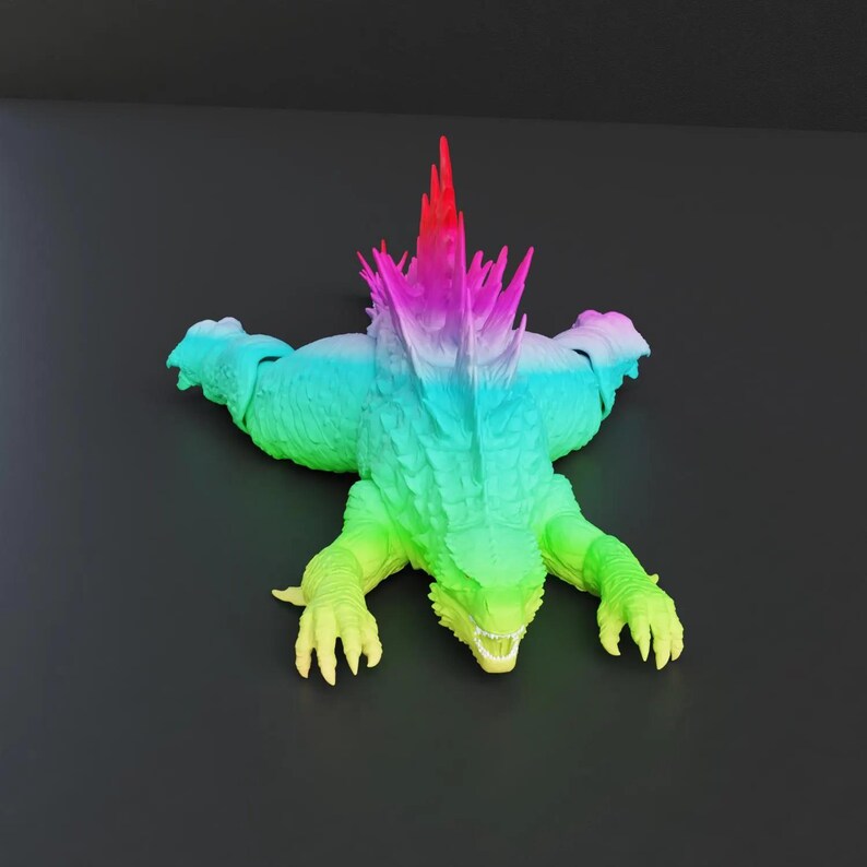 Articulated Godzilla STL File | 3D Printable Poseable Godzilla Model ...