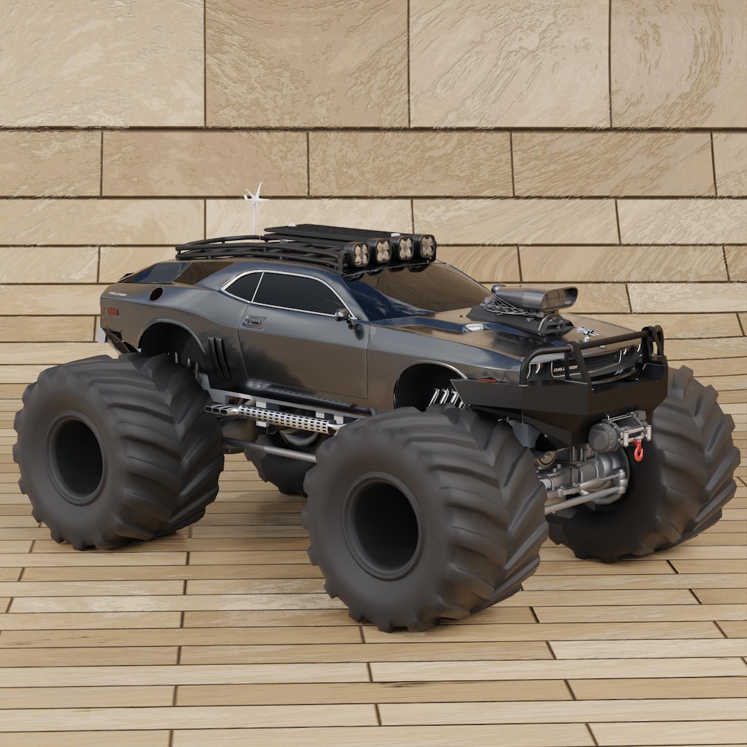 Monster Car STL File | Detailed Off-road 3D Model - Etsy