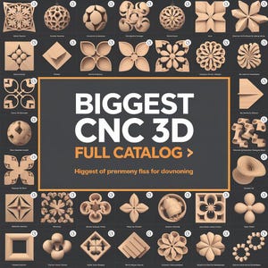 Biggest CNC Router STL Pack: 6000+ STL File for 3D Cnc Router Machine ...