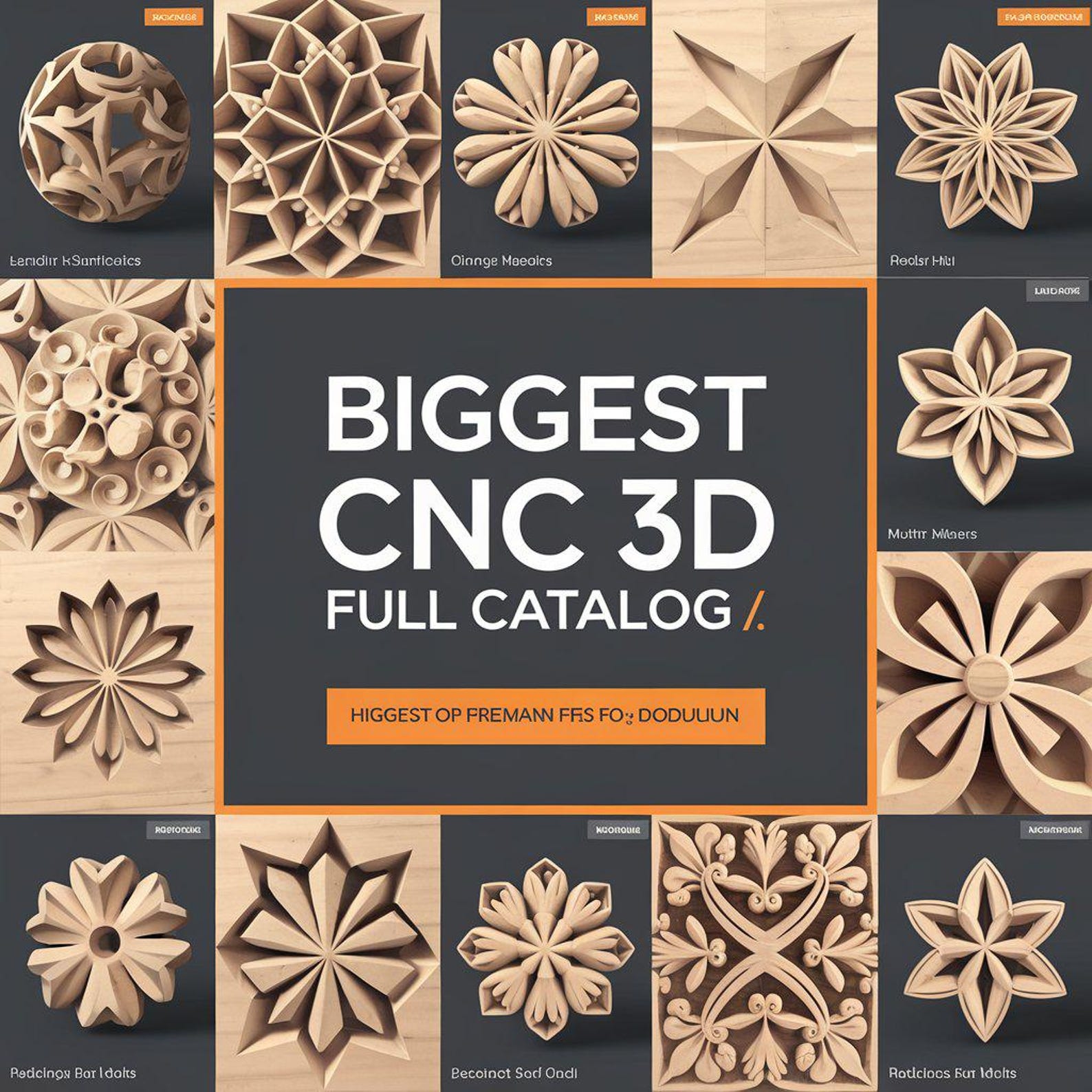 Mega CNC Router STL Pack: 6000 STL File for 3D Cnc Router Machine ...