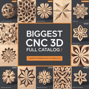 Biggest CNC Router STL Pack: 6000+ STL File for 3D Cnc Router Machine - Multiple Categories, Cnc ...