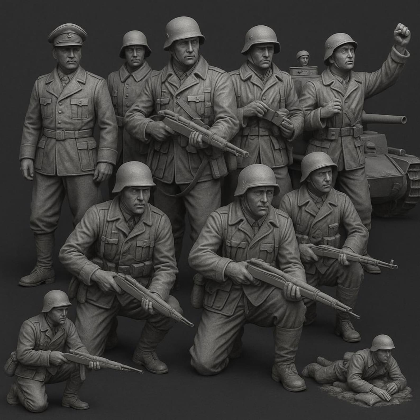 WW2 120GB+ STL Bundle | WWII 3D Print Models Pack | Tanks, Soldiers ...