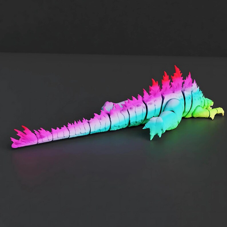Articulated Godzilla STL File | 3D Printable Poseable Godzilla Model ...