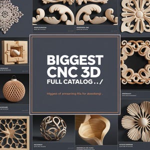 Biggest CNC Router STL Pack: 6000+ STL File for 3D Cnc Router Machine ...