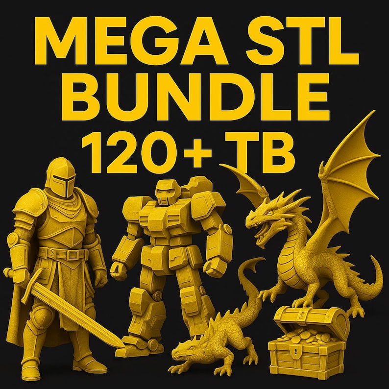 Mega STL Bundle 120TB+ | Ultimate 3D Print File Collection | 3D Models ...