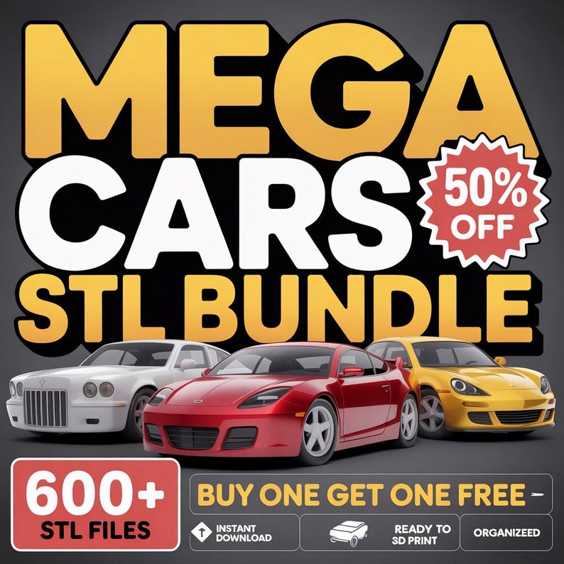 Biggest Cars STL Bundle | 3D Printable Car Models for Resin & FDM ...