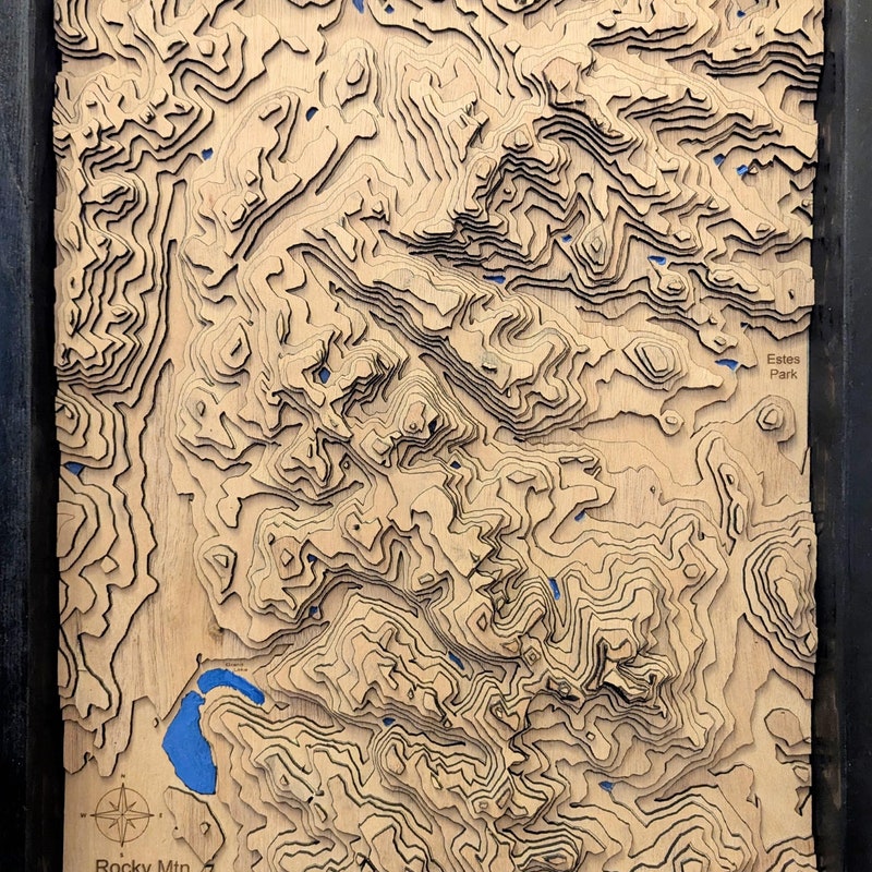 Rocky Mountains Map - Etsy