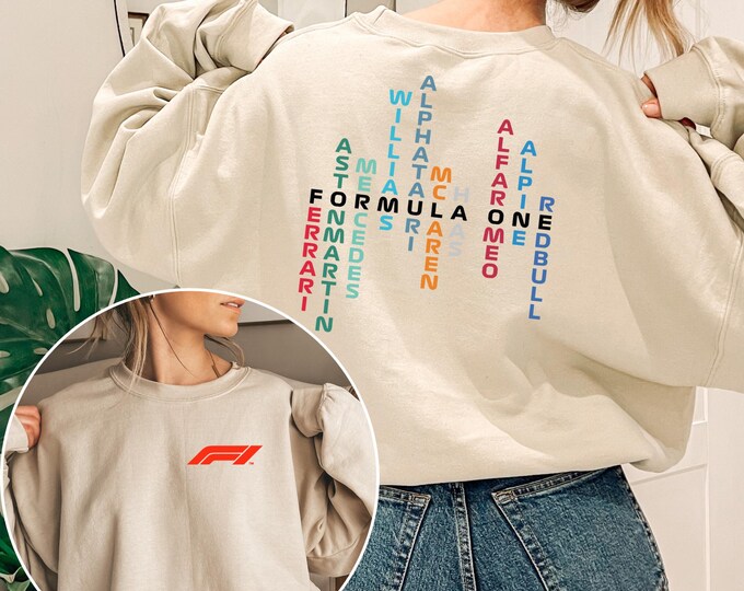 Formula 1 Sweatshirt, Racing Team, F1 Racing T-shirt, Formula One ...