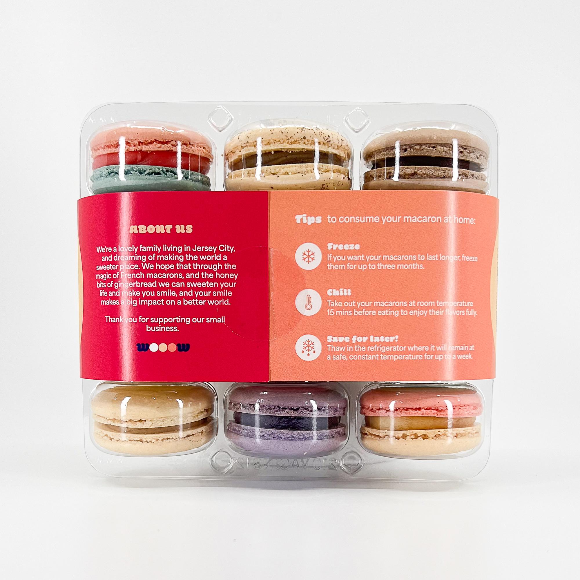 Gourmet Macaron Box: Handmade French Macarons, Variety Flavors - Etsy