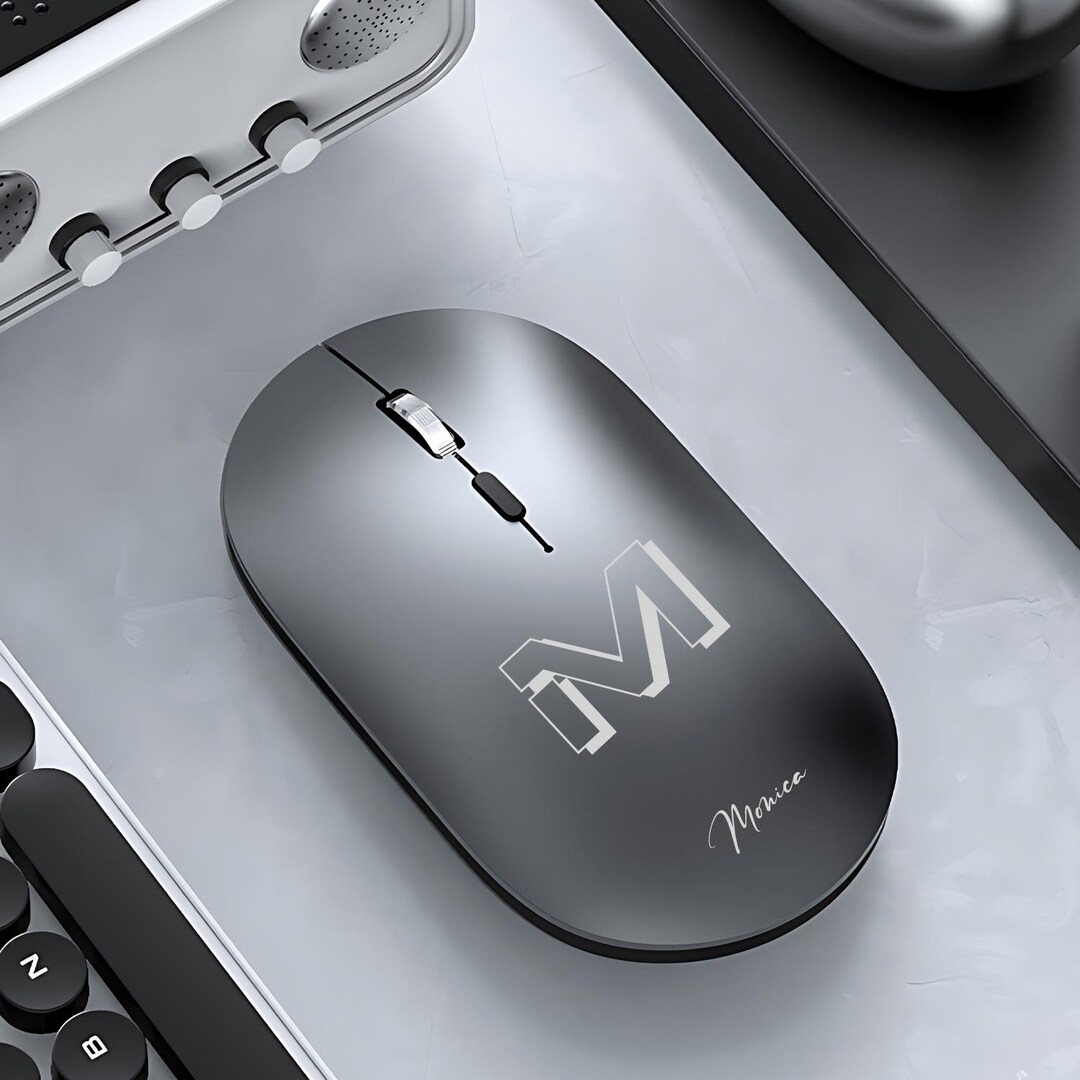 Wireless PC Mouse, Dual Mode 2.4g+bluetooth, Custom Engraved Name ...