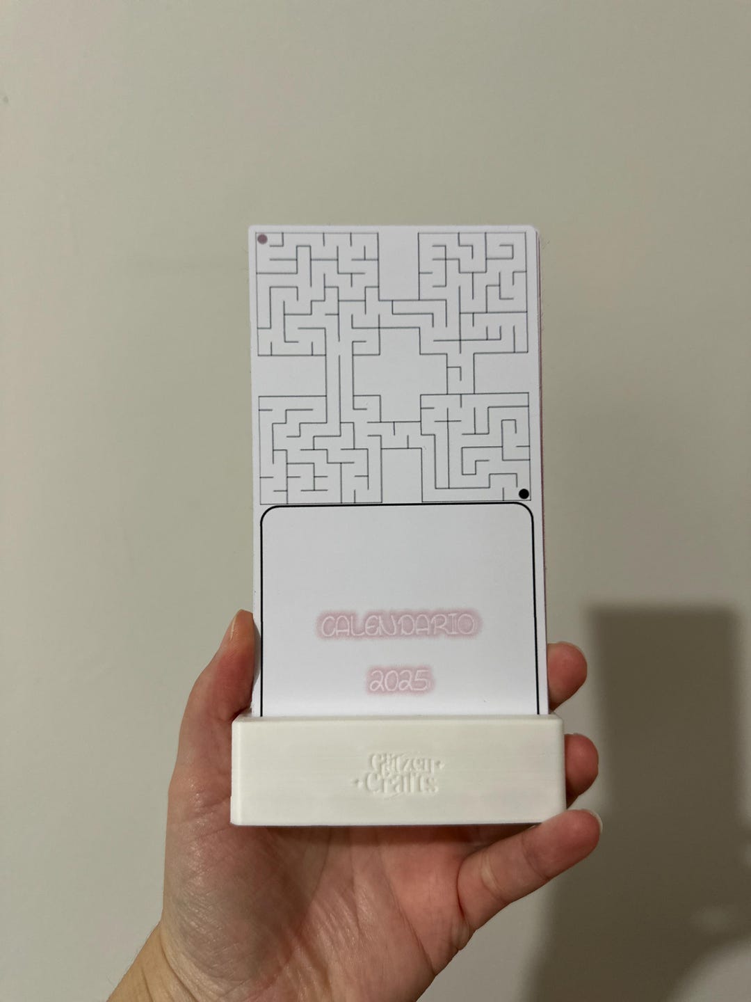 2025 Desk Calendar Labyrinth Design - Etsy