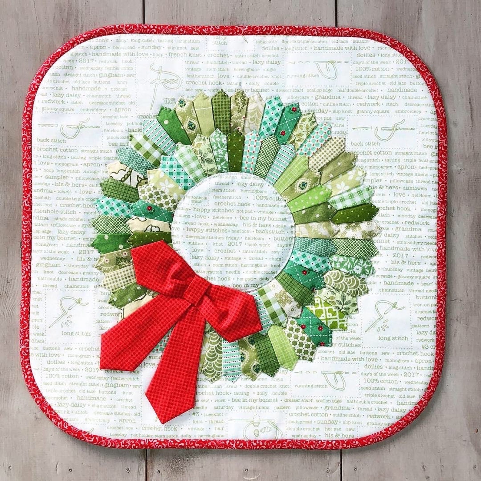 Dresden Wreath Mini Quilt Kit With Pattern - Etsy