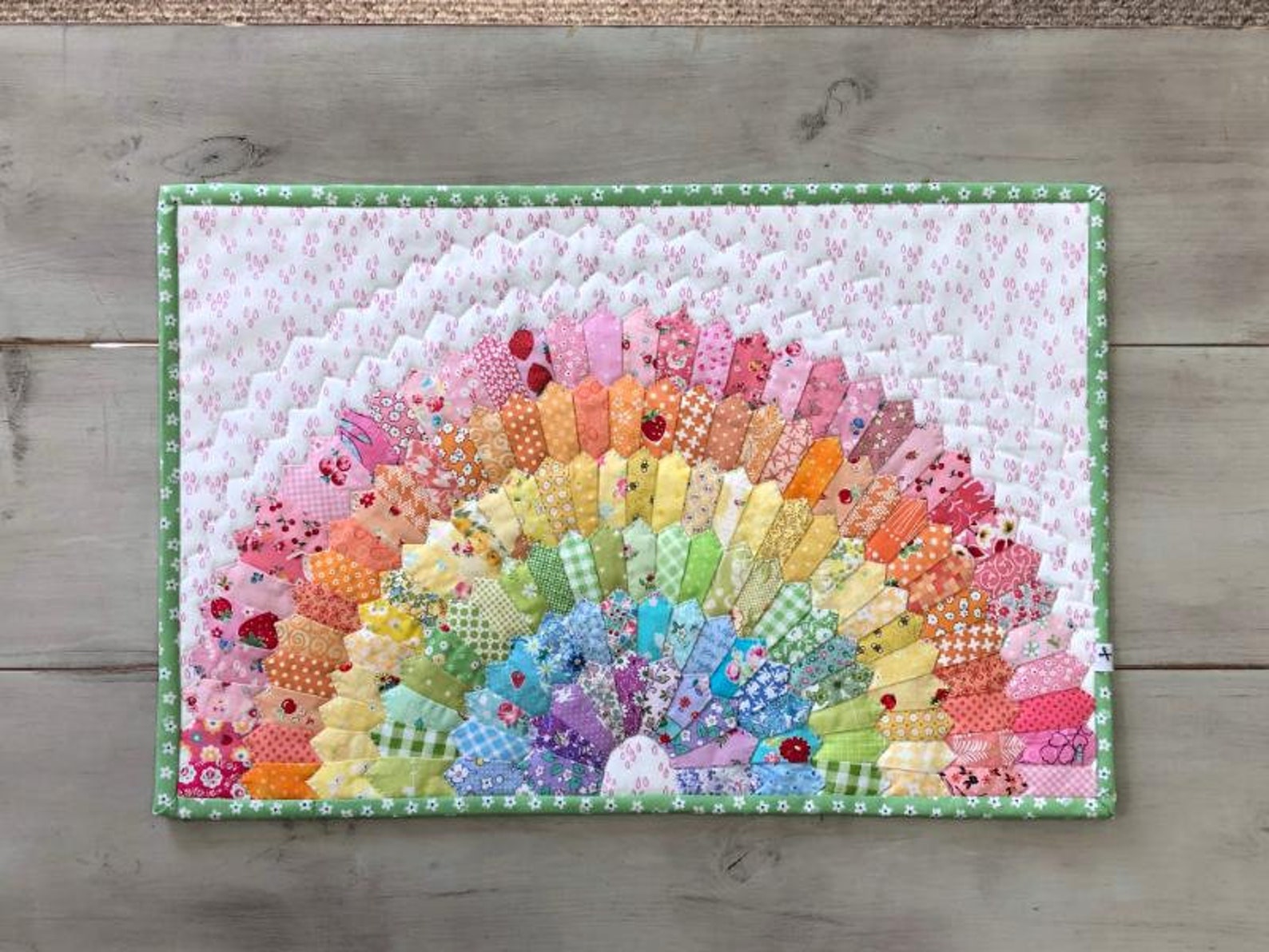 Rainbow Mini Dresden Wall Hanging | PDF Pattern - Etsy