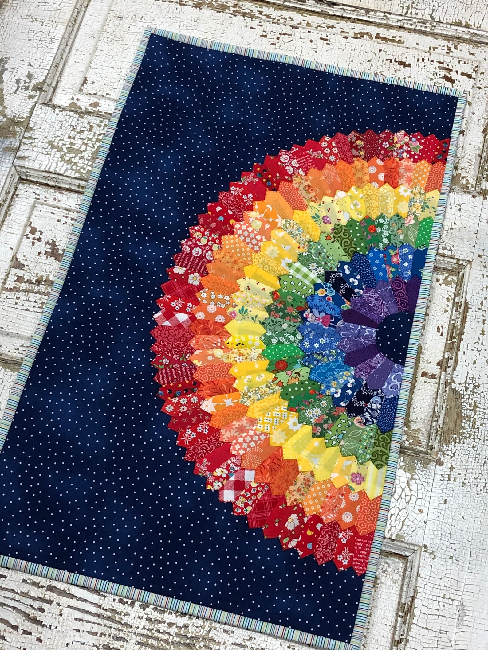 Rainbow Mini Dresden Wall Hanging | PDF Pattern - Etsy