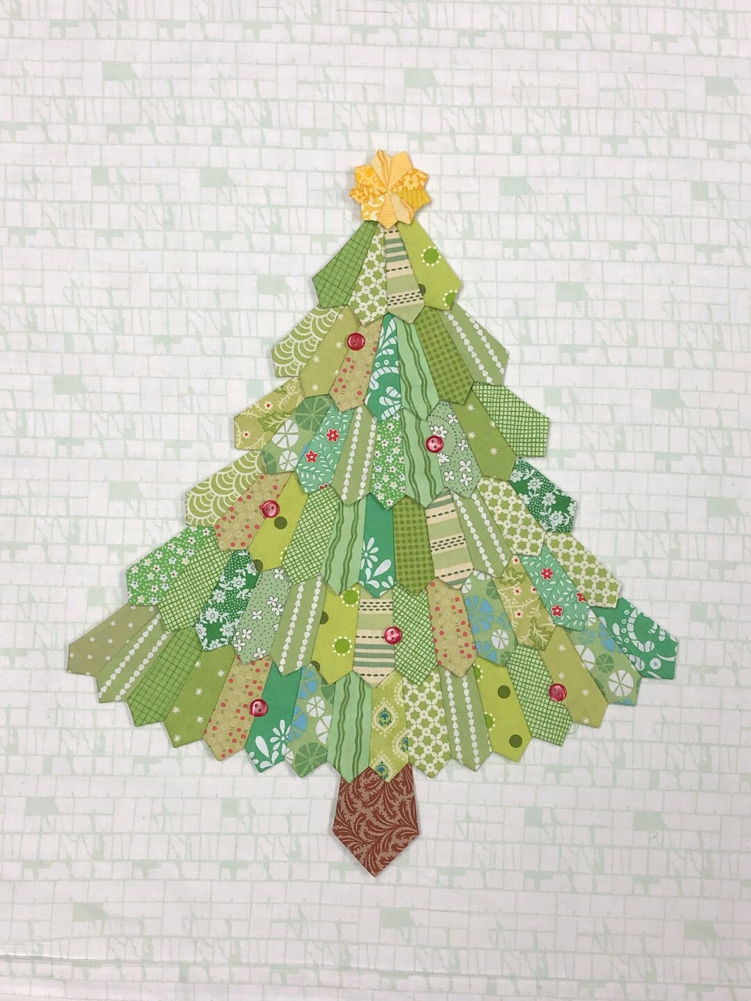 Holiday Tree Mini Dresden Wall Hanging | PDF Pattern - Etsy