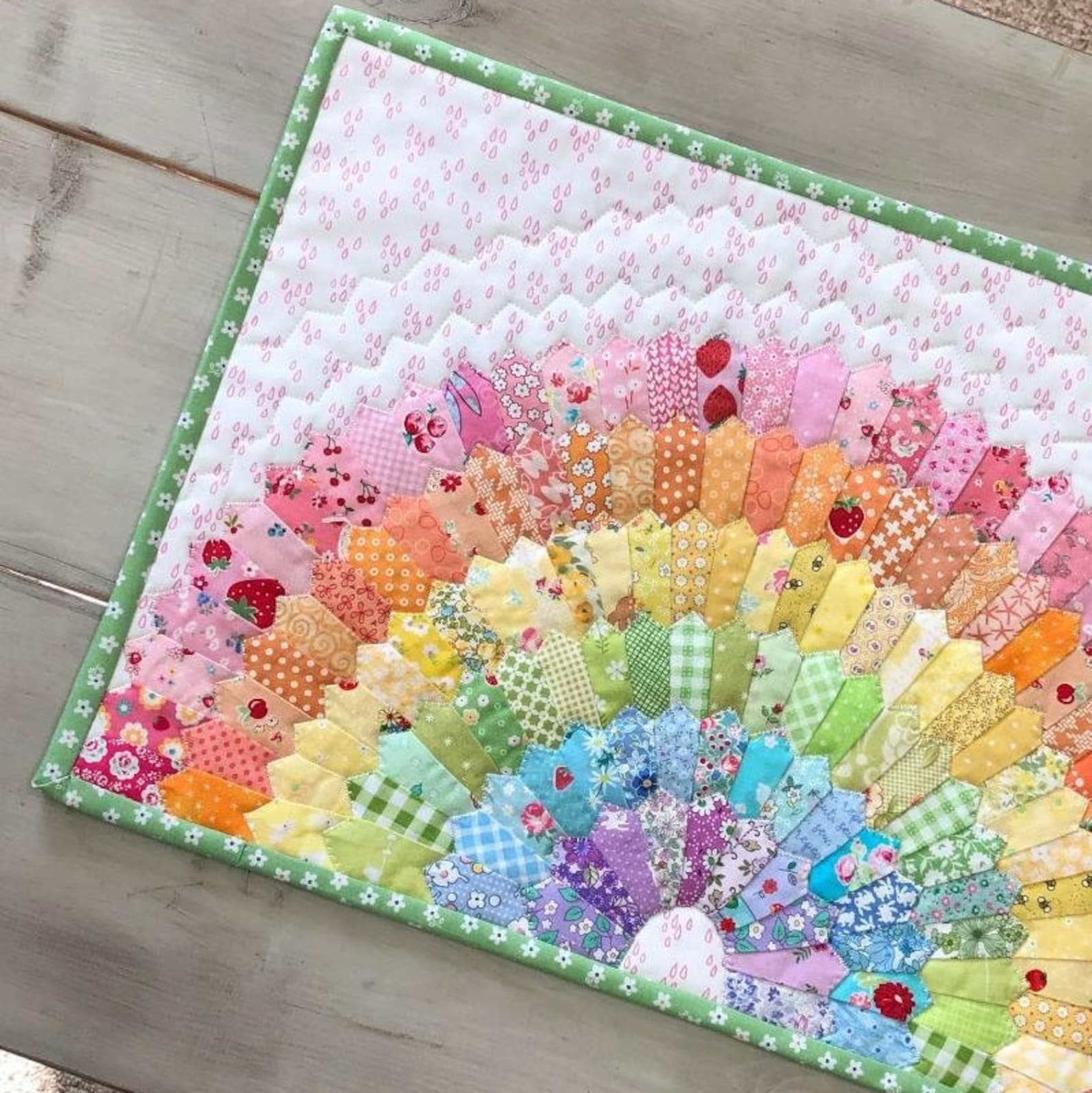 Rainbow Mini Dresden Wall Hanging | PDF Pattern - Etsy