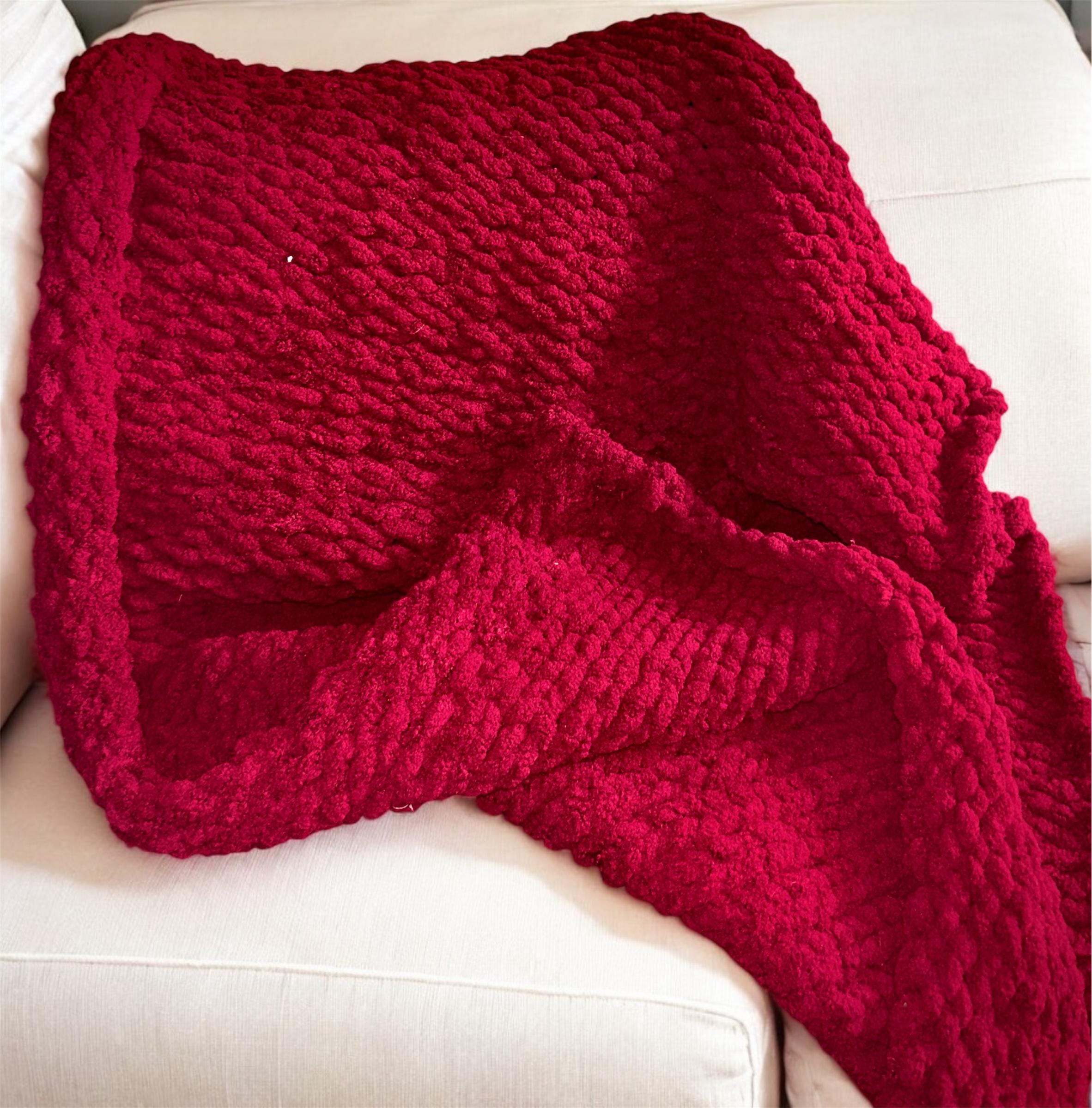 Hand Crochet Chunky Blanket - Etsy