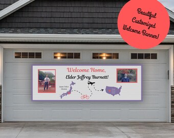 Missionary Banner | Welcome Home Sign for LDS Missionary | Customized ...