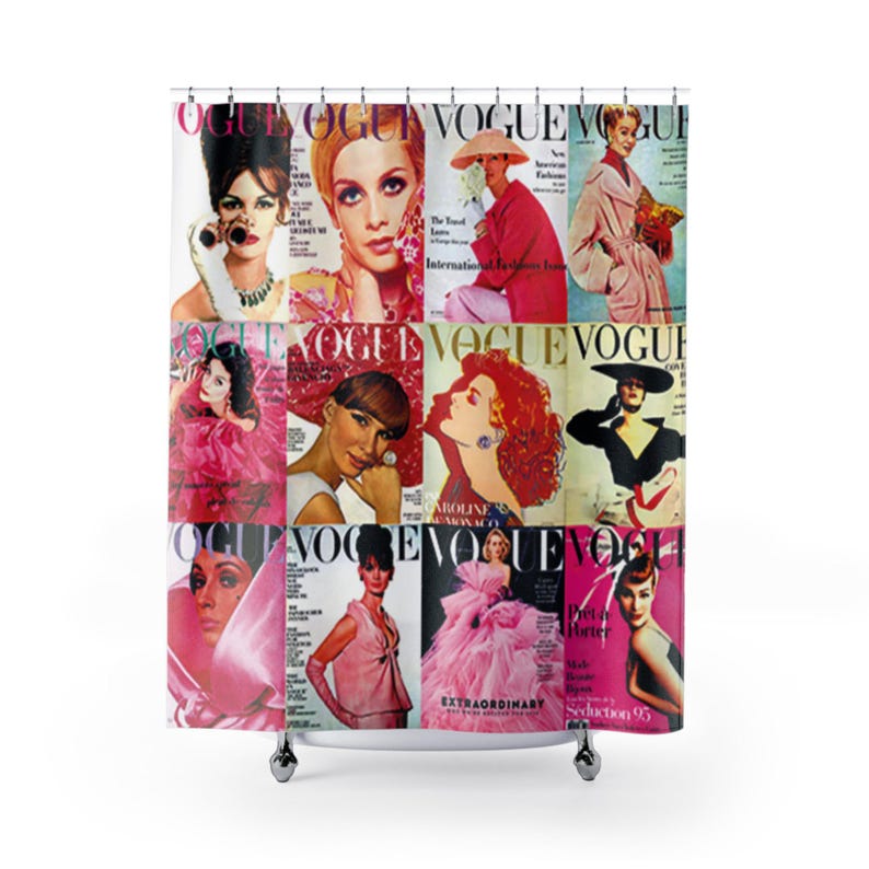 Chic Vogue Shower Curtain - Fashion Home Decor, Vintage Style Bathroom ...