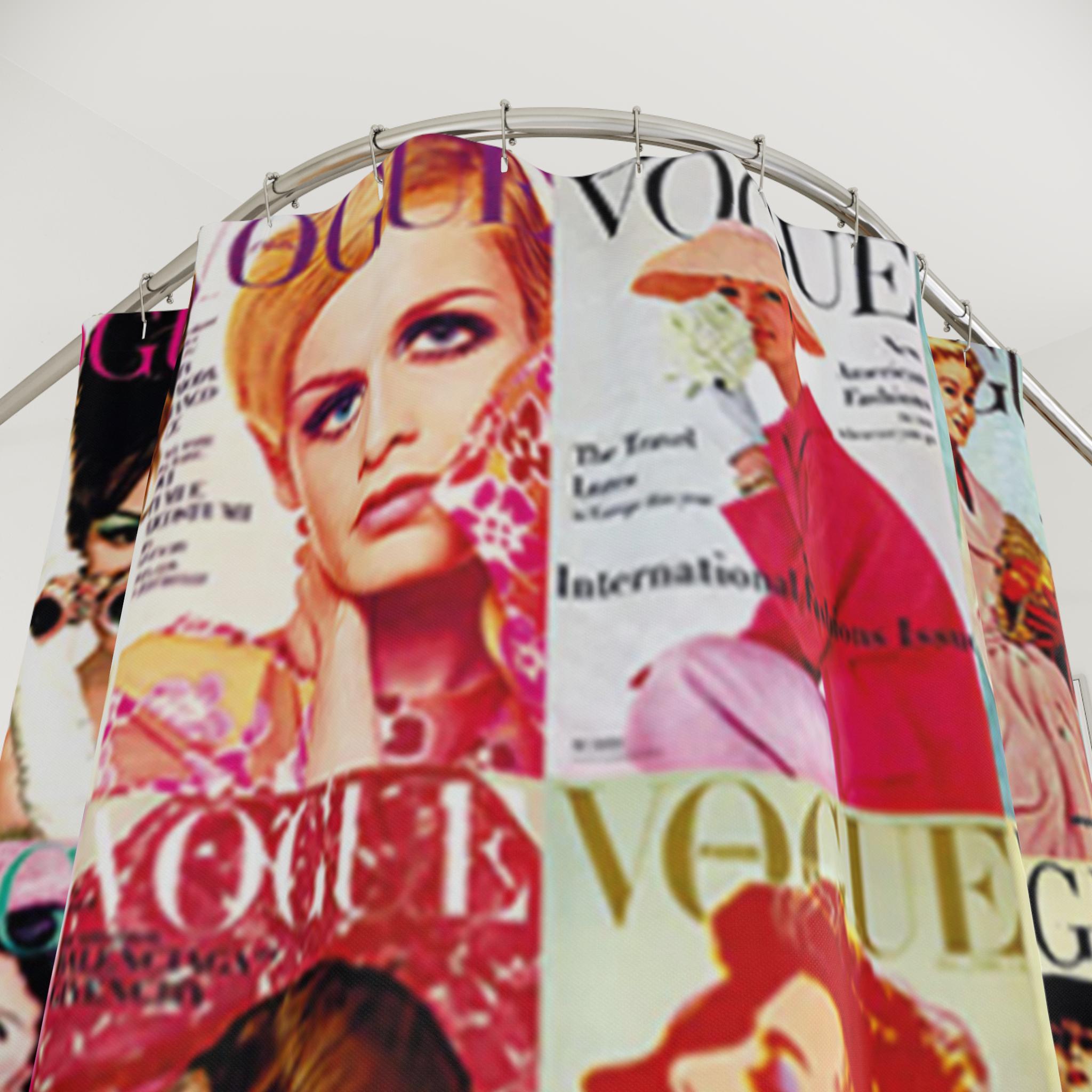 Chic Vogue Shower Curtain - Fashion Home Decor, Vintage Style Bathroom ...