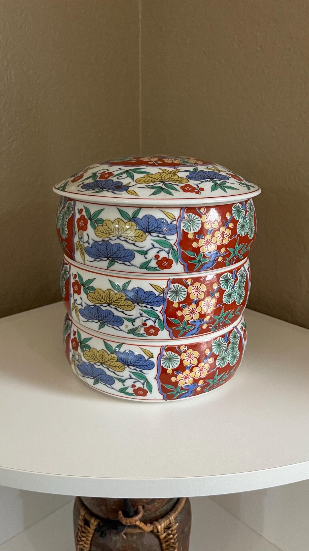 3 Tiered Arita Ware Tetsuzan Stacked Bowlng Set - Etsy