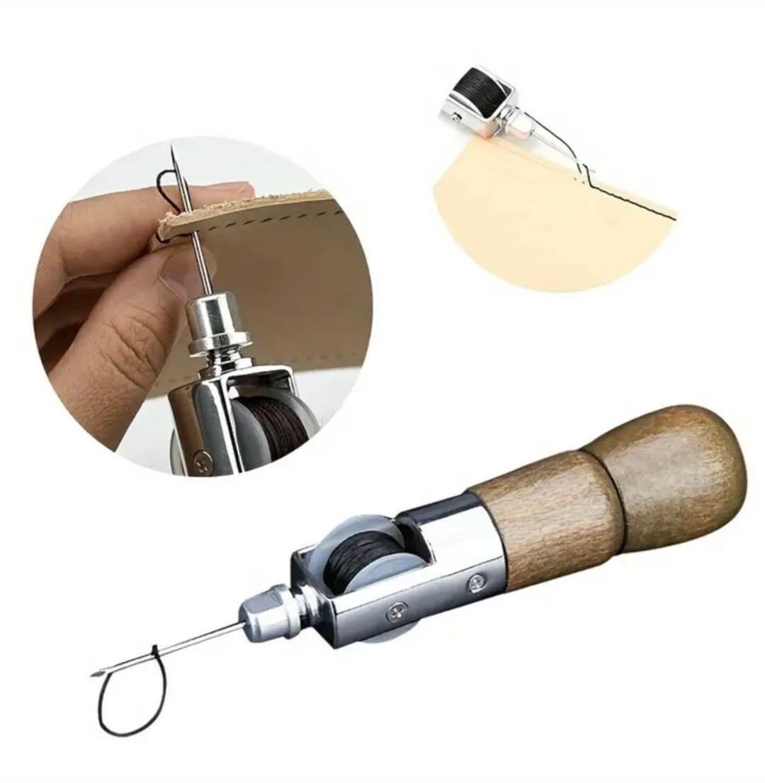 Handheld Leather Sewing Machine, Artisan DIY Leather Crafting Tool Kit ...
