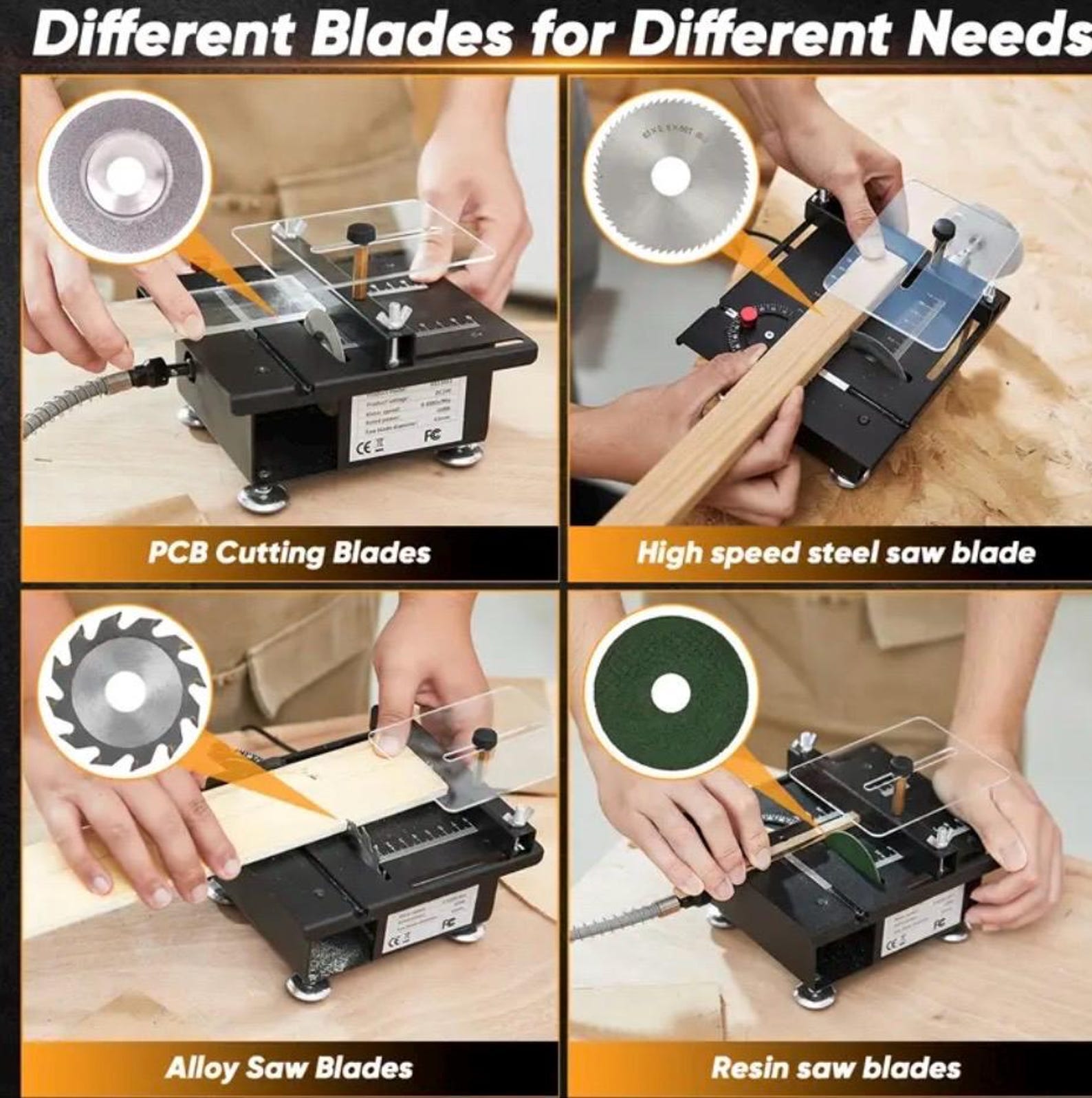 Multifunctional Woodworking Mini Sliding Table Saw Bench Saw PVC Wood ...